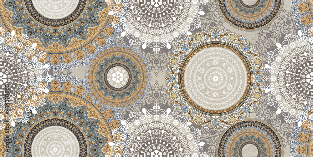 brown color geometric shape design pattern use for wall paper and wall ...