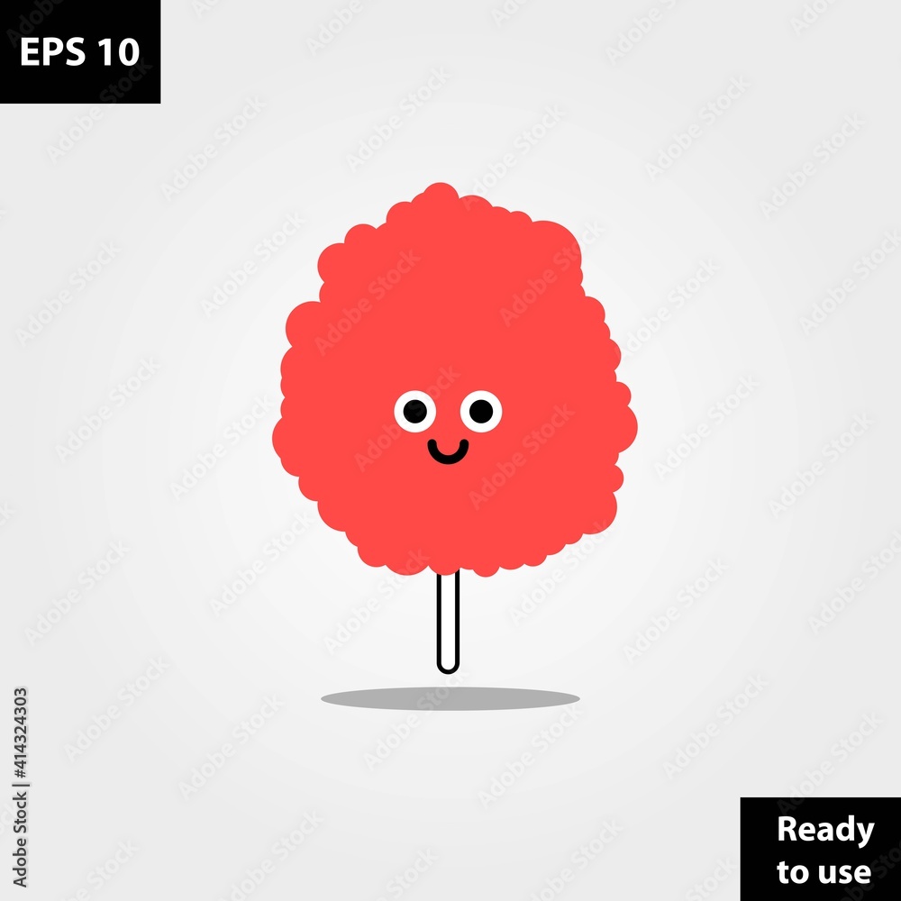 Cotton candy sweet food logo company, logo vector template design ...