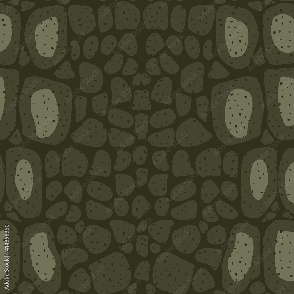 Crocodile skin texture seamless pattern. Amphibian animal, reptile ...
