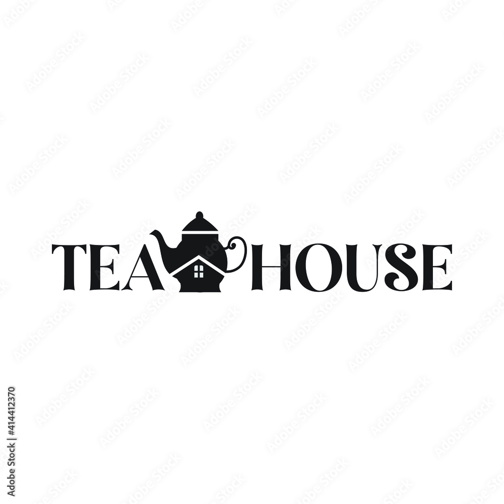 tea house nature house traditional cup logo exclusive design ...