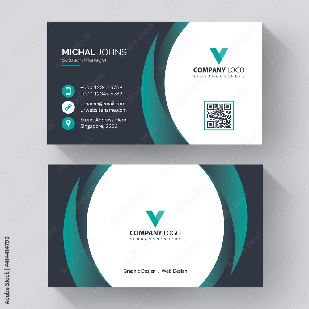 Visit Card Template eps File. Editable in corel , illustrator ...