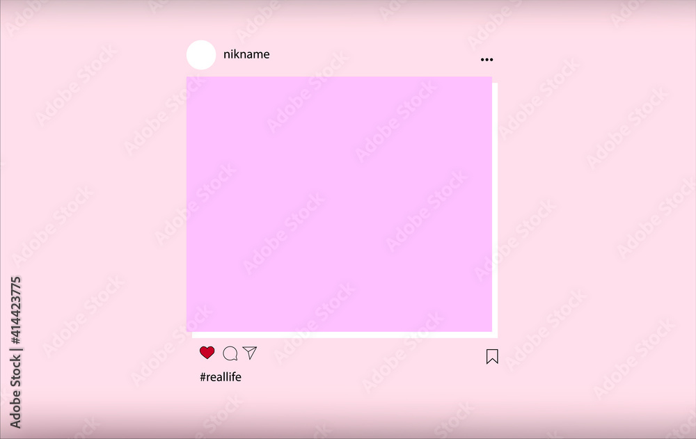 Screen Interface In Social Media Application Social Media App Page Template Carousel Post