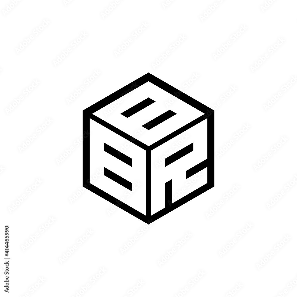 BRB letter logo design with white background in illustrator, vector ...