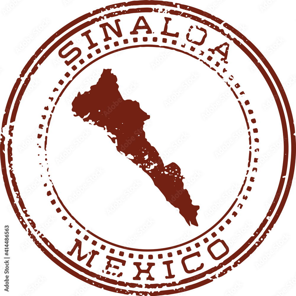 Sinaloa Mexico State Vintage Travel Rubber Stamp Stock Vector | Adobe Stock