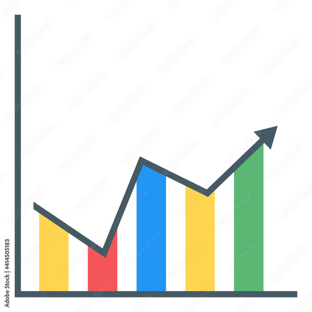 Graphical representation of a vertical chart, called a vertical column ...