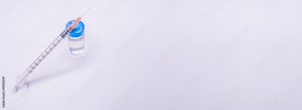 Vaccine and syringe injection. prevention,immunization and treatment ...