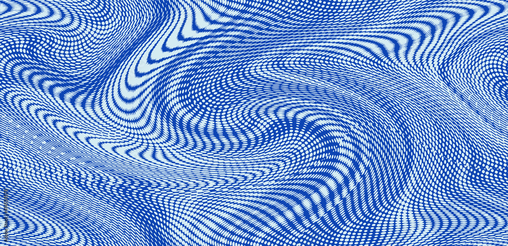 Navy Blue Swirl Design