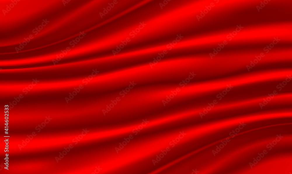 Red gradient silk fabric background. Beautiful Red Silk. Drapery ...