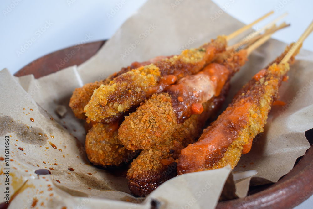 Sempol ayam (chicken sempol) Indonesian traditional food made from ...