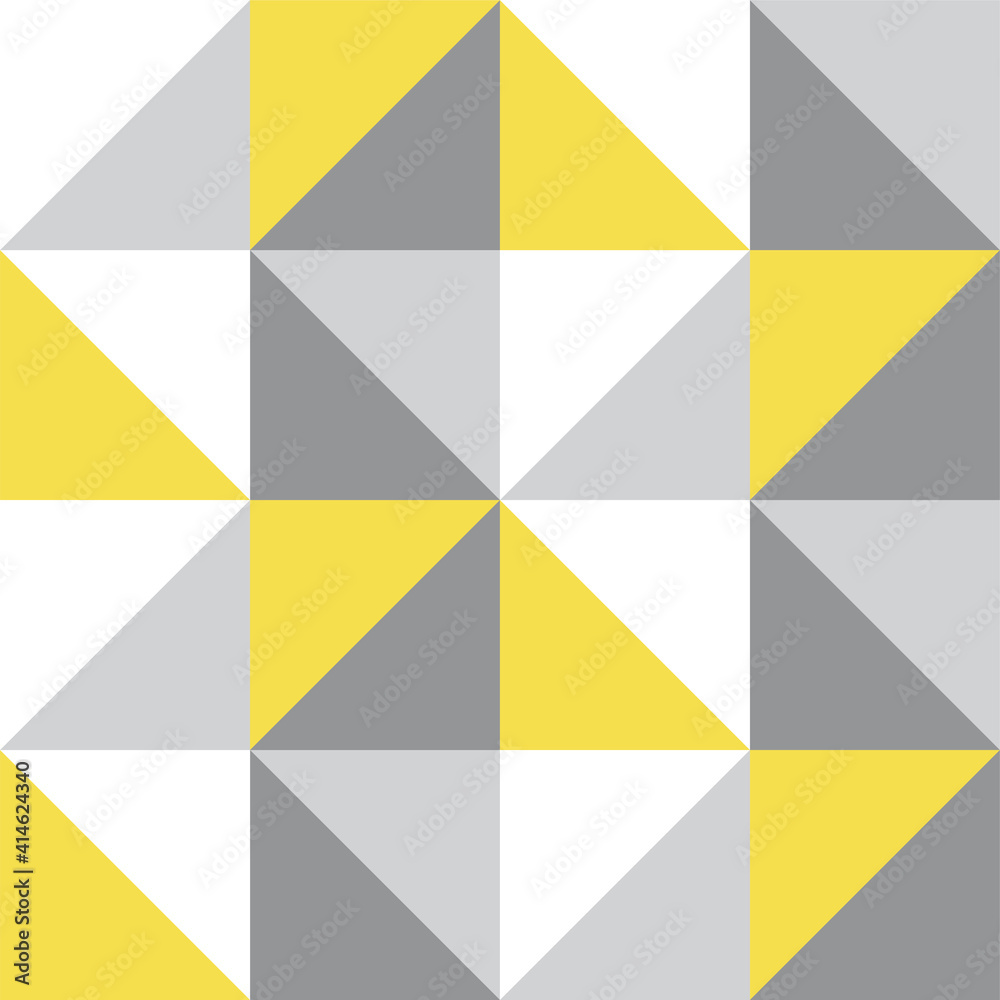 Triangle vector pattern. Seamless pattern design in trendy color 2021 ...
