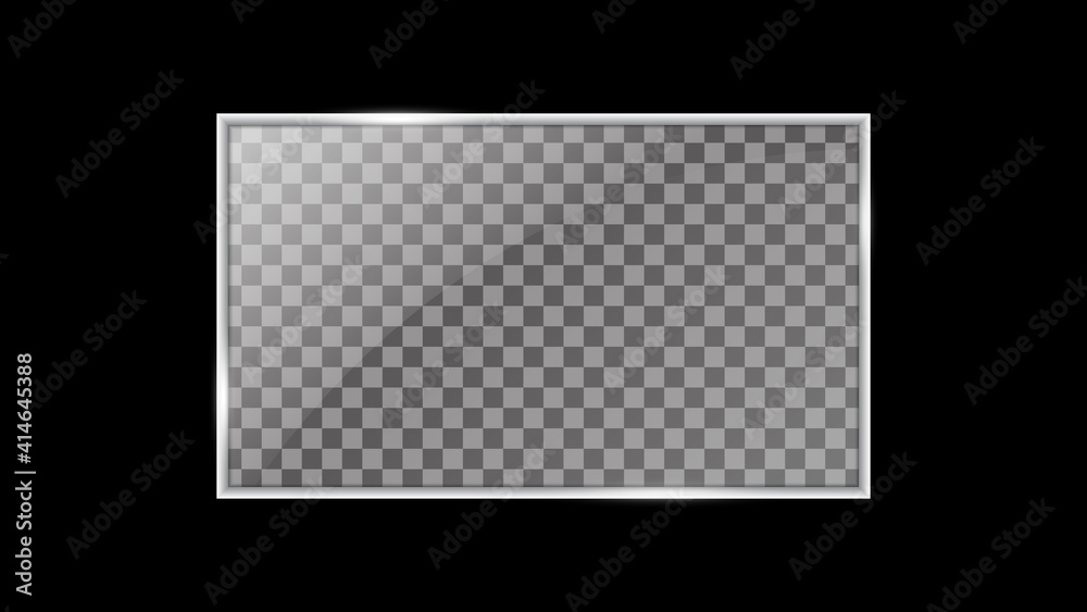 Cinematic frame on a transparent background. Video aspect ratio 16:9 ...