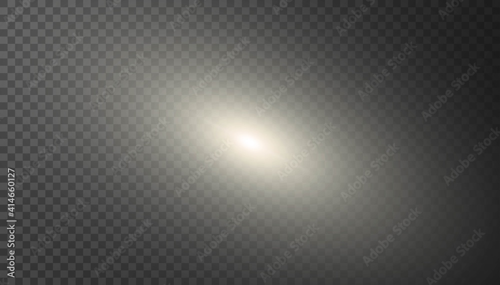 Abstract elliptical galaxy isolated on transparent background. Outer ...