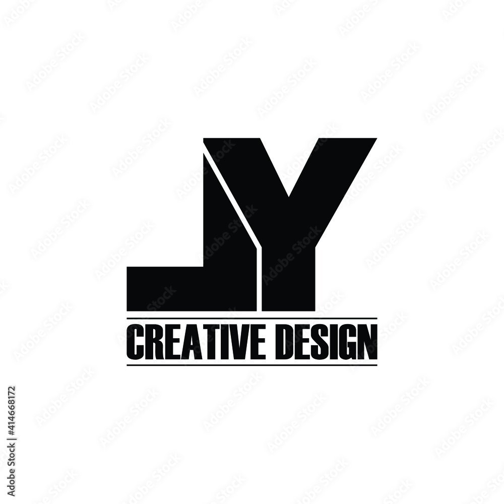 Letter LY simple logo design vector Stock Vector | Adobe Stock