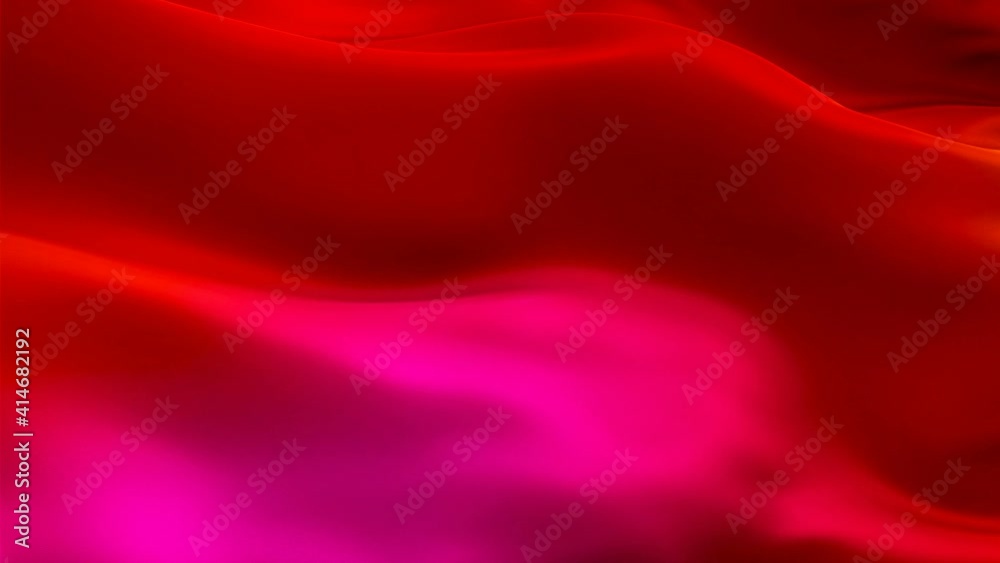Silk Pink Orange Red Flag Animation of bright color gradient background ...