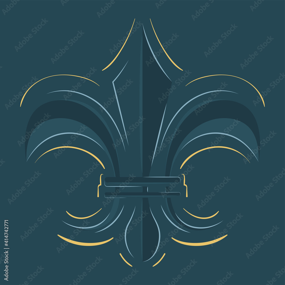 Fleur de lis. Medieval heraldry decoration - Vector Stock Vector ...