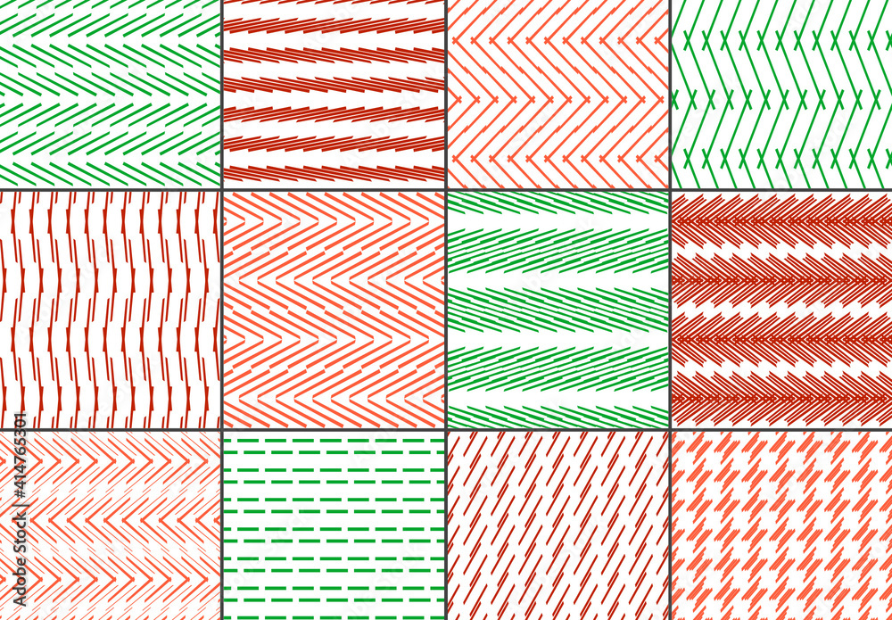 Seamless Bright Geometric Overlay Pattern Set Stock Template | Adobe Stock