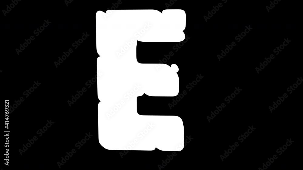 Gold and silver letter. Alpha mask. Looped animation. Stock Video ...