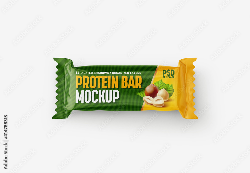 Protein Bar Mockup Stock Template | Adobe Stock
