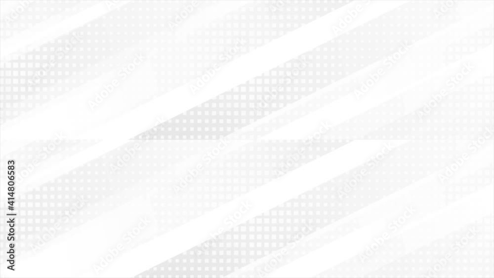 Light grey abstract technology geometric minimal motion background ...