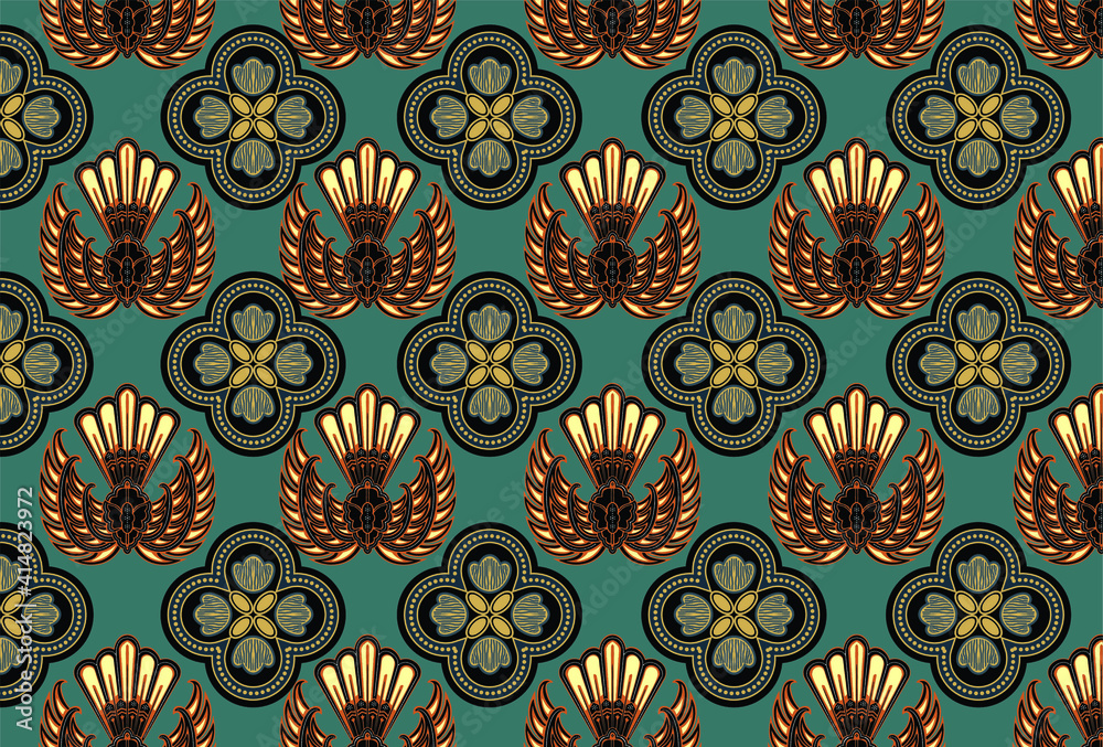 Indonesian batik motif, Batik is a technique of wax-resist dyeing ...