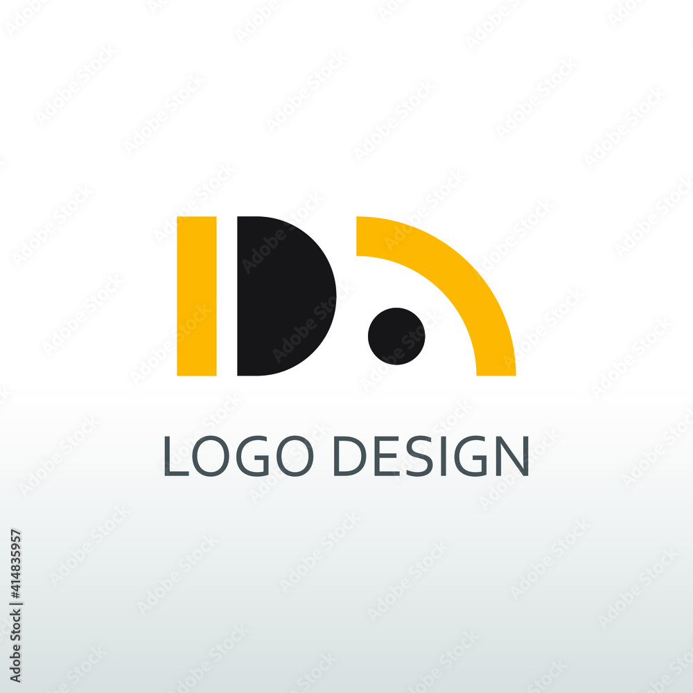 da letter for simple logo design Stock Vector | Adobe Stock