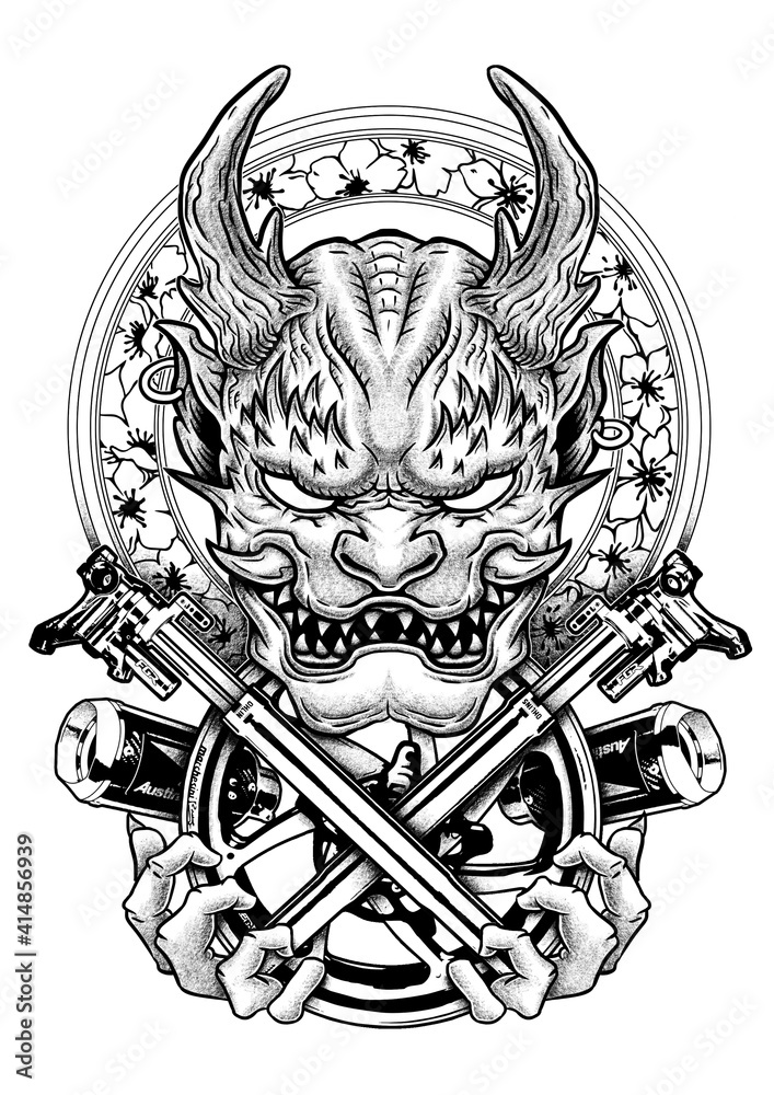 raijin white 002 digital drawing in photoshop by maoklee Stock ...
