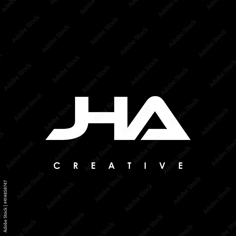 JHA Letter Initial Logo Design Template Vector Illustration Stock ...