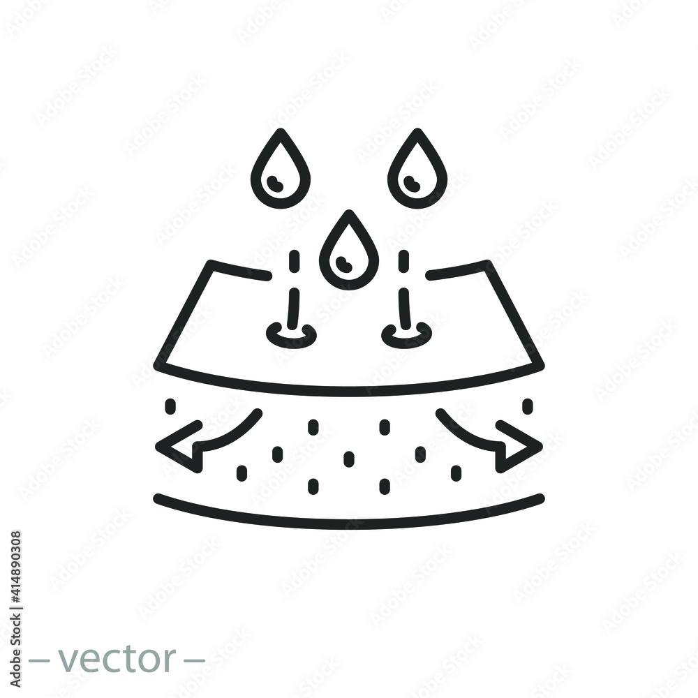 moisture absorption skin icon, skincare cosmetic, nutritious moist ...