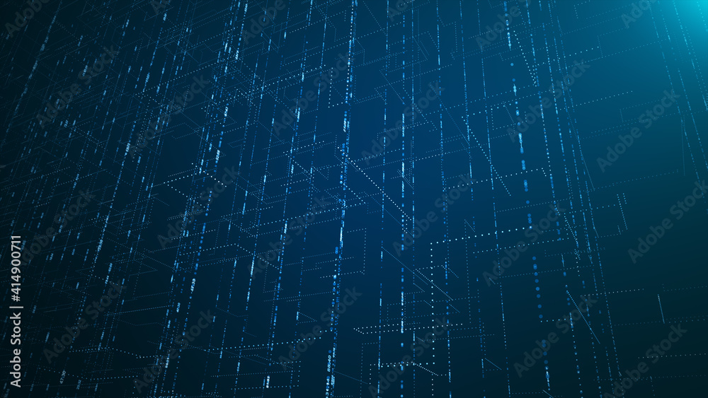 Abstract network connection grid perspective graphic background ...