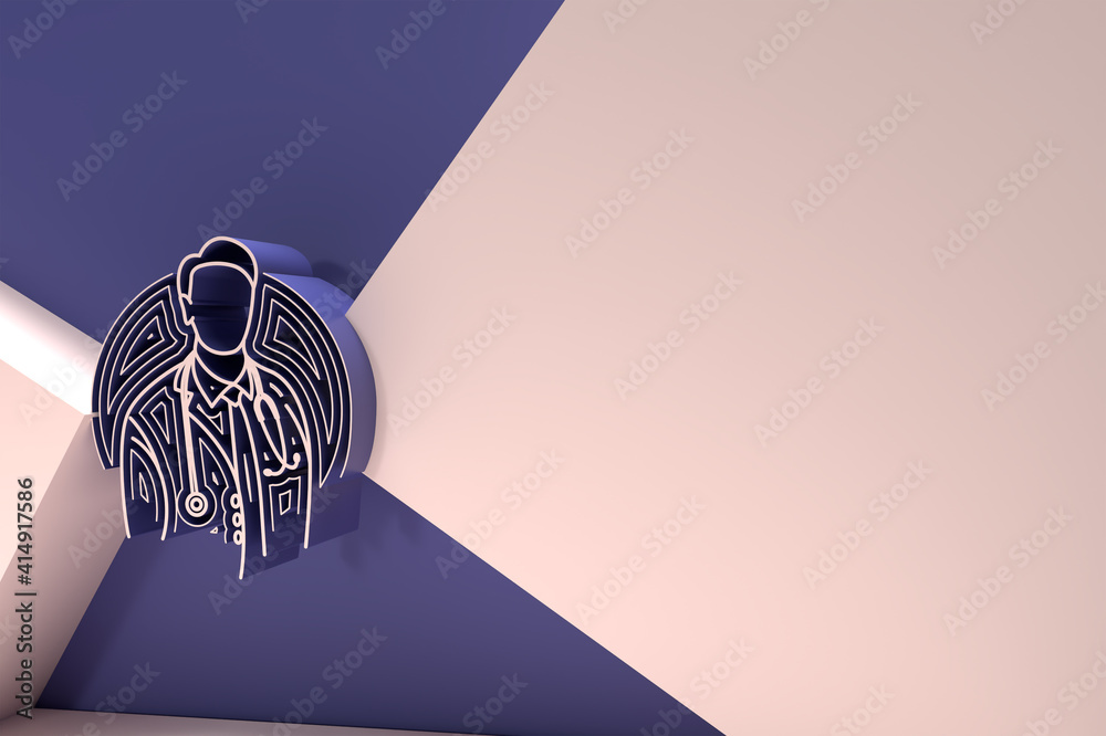 3D Doctor - Medical Background with Space of Your Text. Flyer Poster 3D ...