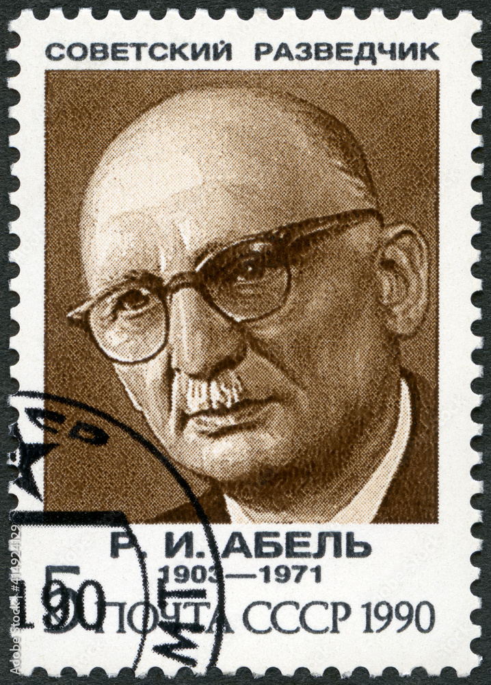 USSR - 1990: shows Rudolf Ivanovich Abel real name William August ...