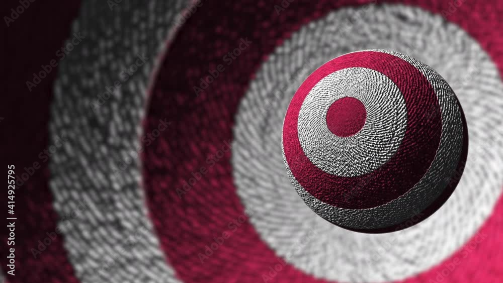 Video „Abstract seamless loop red and white 3D illustration fabric ...