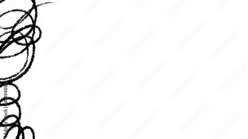 Hand-drawn transition frame-by-frame art. Cartoon animation. Ink effect ...