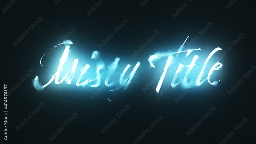 Misty Title Stock Template | Adobe Stock