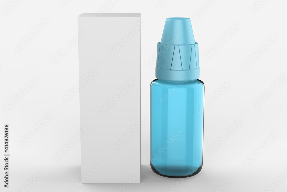 Dropper Bottle. Cosmetic Eyedropper Vial, Isolated. Natural Treatment ...