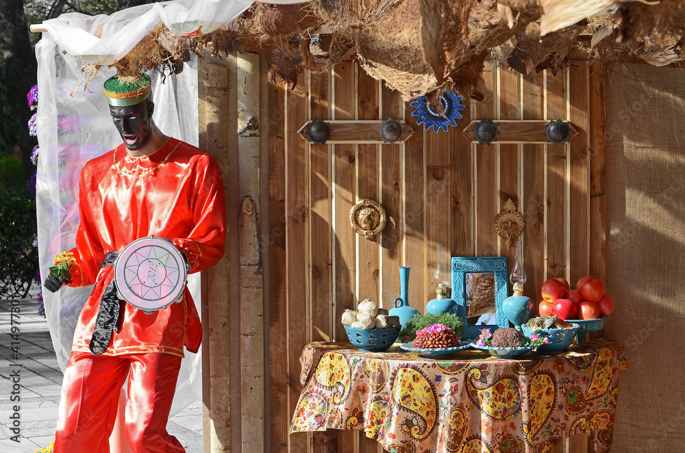 Haft-Seen & Haji Firuz, traditional table setting and the herald of ...