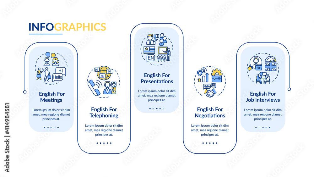 Business purposes vector infographic template. Telephoning, negotiations presentation design ...