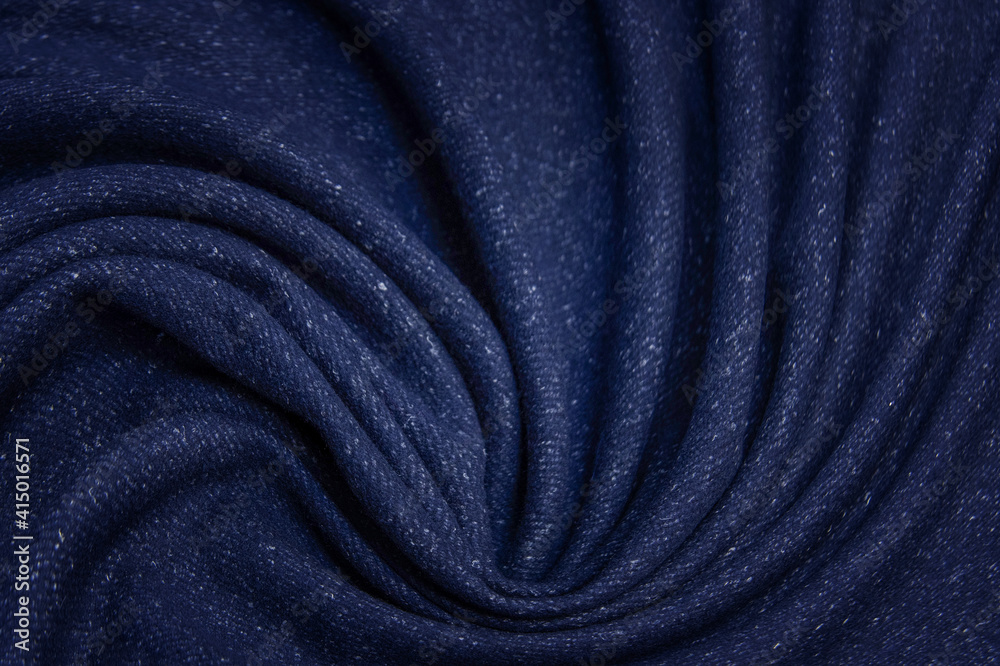 Navy blue fabric texture background top view. Crumpled Cloth Blank Background Stock Photo ...
