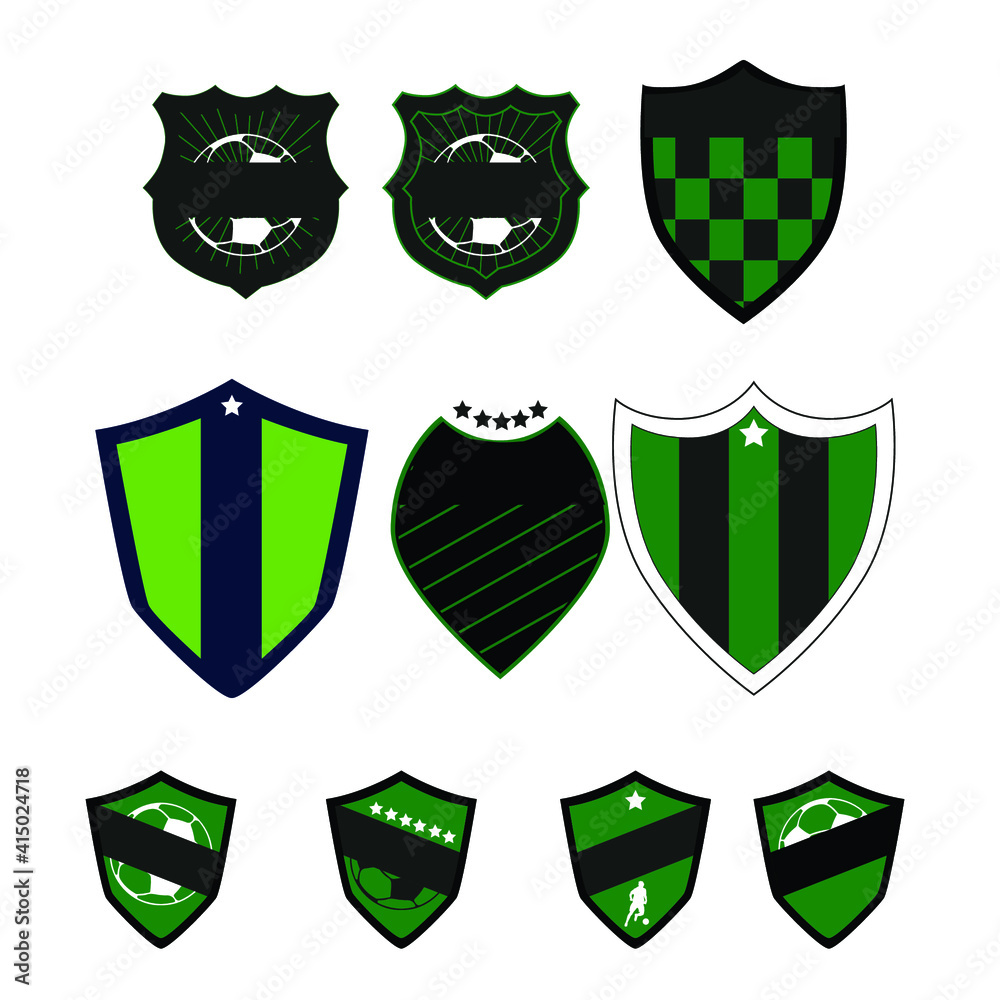 escudos de futbol Stock Vector | Adobe Stock