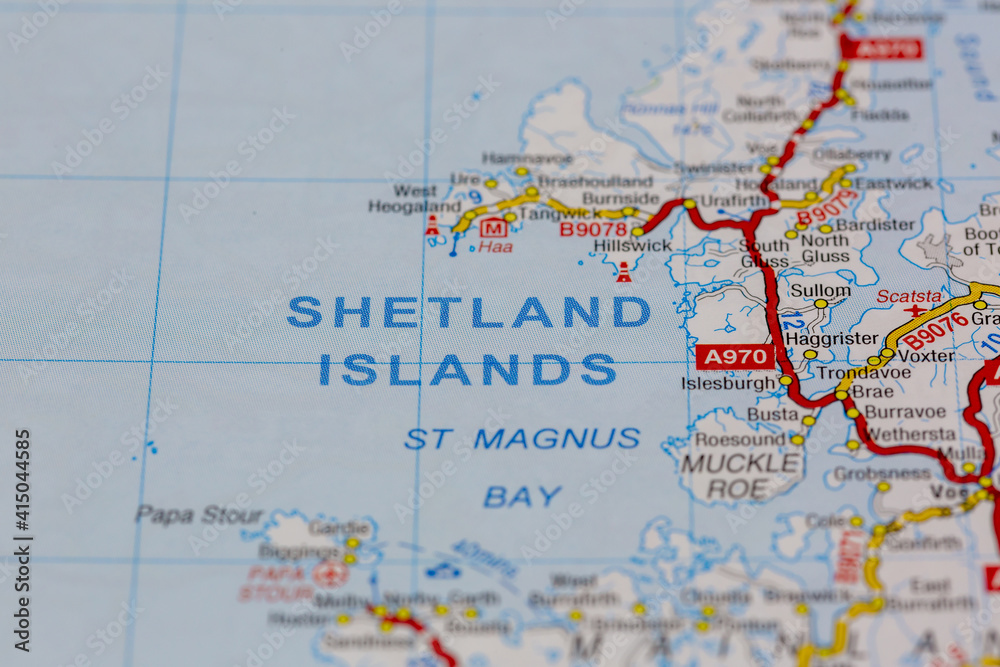 02-18-2021 Portsmouth, Hampshire, UK The shetland islands and ...