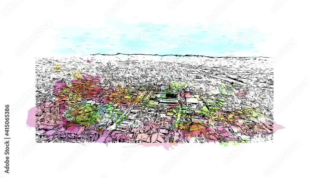 Building view with landmark of Iloilo is on Panay Island in the ...