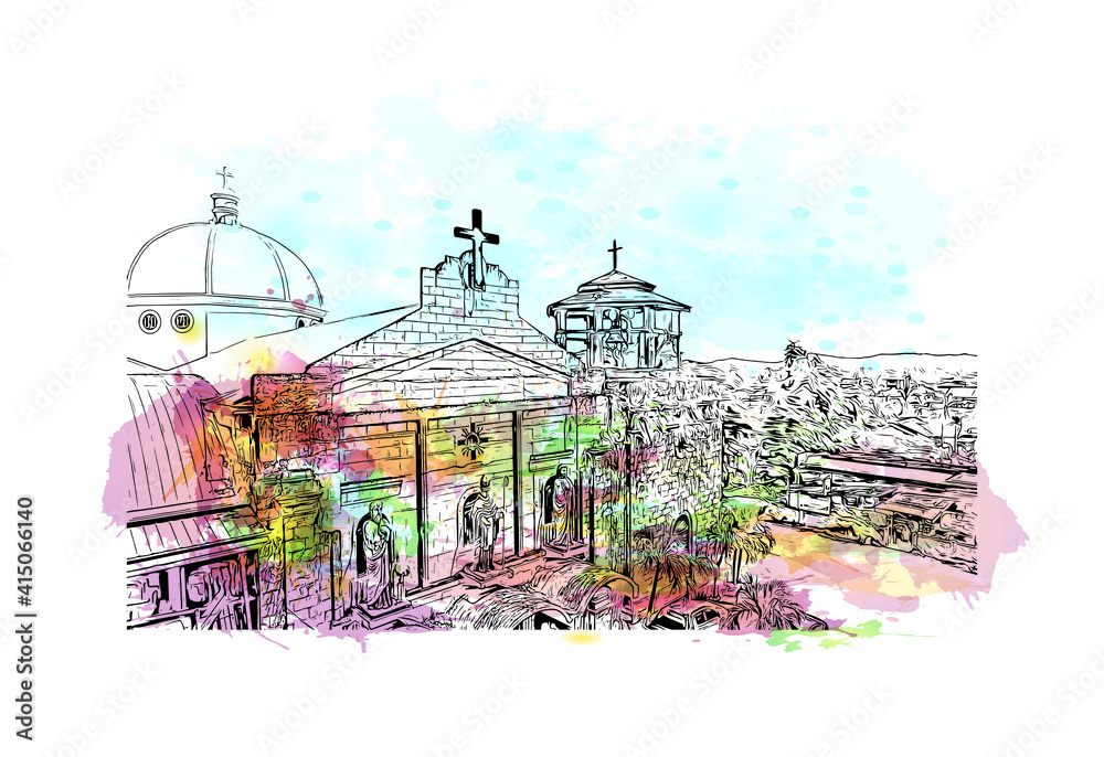 Building view with landmark of Iloilo is on Panay Island in the ...