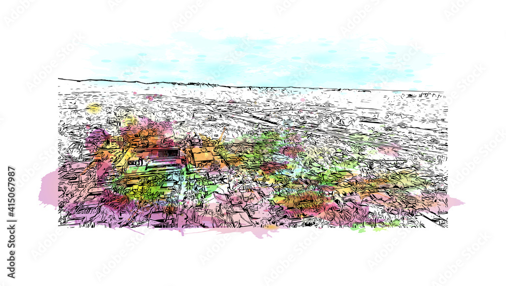 Building view with landmark of Iloilo is on Panay Island in the ...