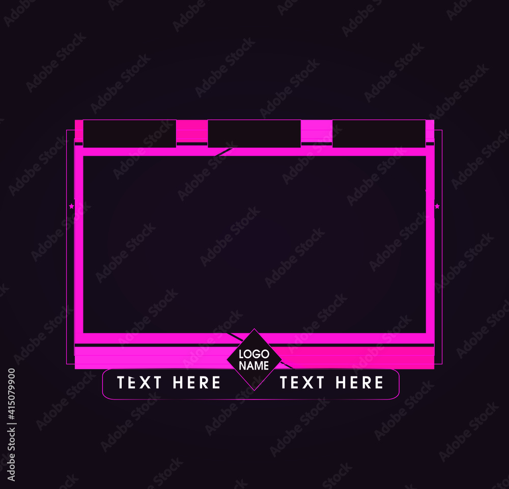 twitch overlays, twitch screen, vector, web, web cam, web camera ...