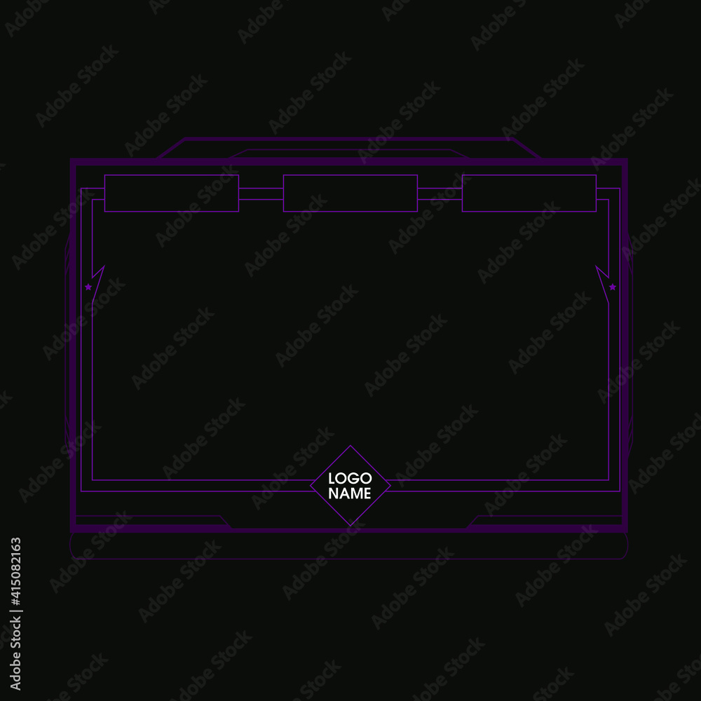 twitch overlays, twitch screen, vector, web, web cam, web camera ...