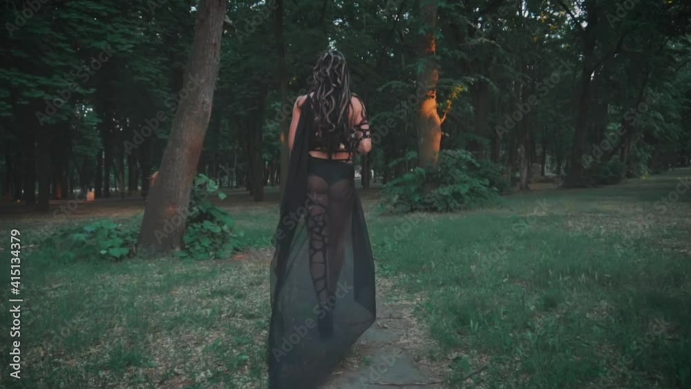 Mystical silhouette of Fantasy woman Medusa gorgon Greek goddess. Black ...