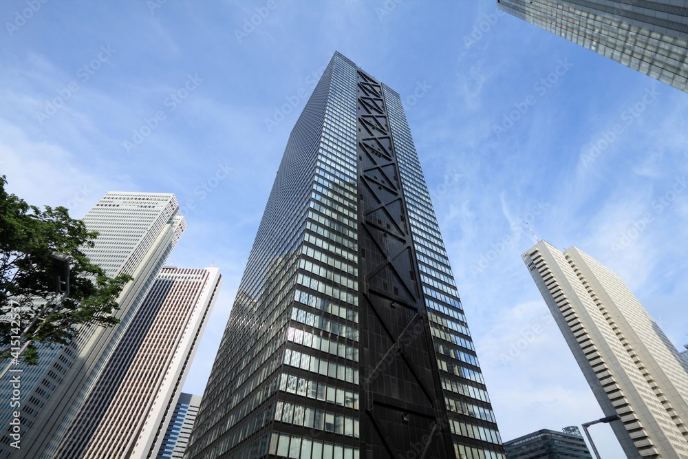 TOKYO, JAPAN - MAY 11, 2012: Shinjuku Mitsui building in Tokyo. The 225 ...
