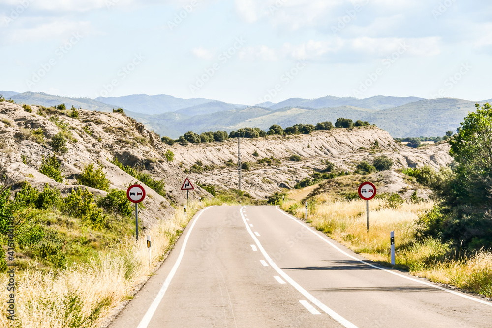 road in mountains, photo as a background , in the European Border ...
