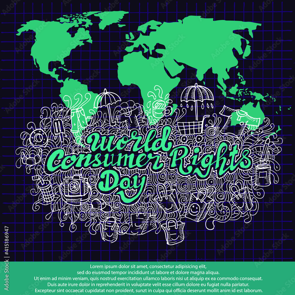 World Consumer Rights Day, poster and banner Stock Vector | Adobe Stock