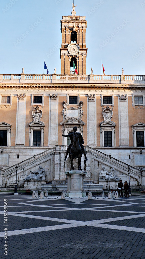 Capitolium Hill aka Piazza del Campidoglio in Rome, Italy. Rome ... Capitolium Hill aka Piazza del Campidoglio in Rome, Italy. Rome ...